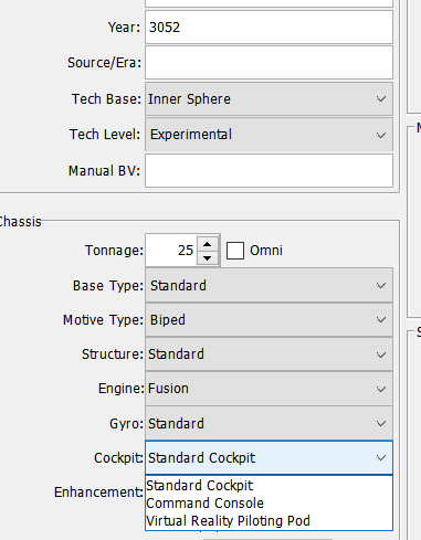 Virtual Reality Piloting Pod · Issue #354 · MegaMek/megameklab · GitHub