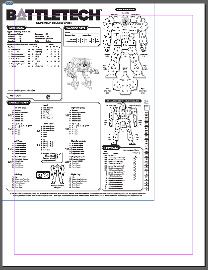 Record Sheets printing small for Layout. · Issue #802 · MegaMek ...