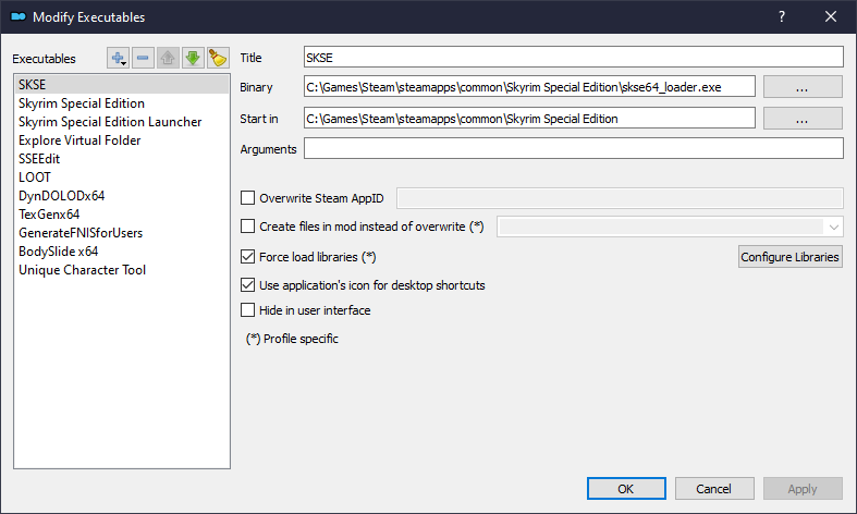 CTD when loading Skyrim AE with SKSE on MO2 · Issue #1838 · ModOrganizer2/modorganizer · GitHub