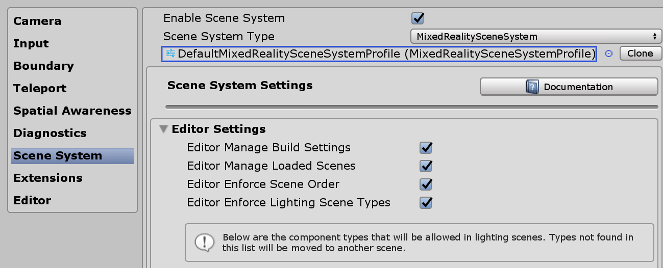 Scene System Fails To Start · Issue 5641 · Microsoftmixedrealitytoolkit Unity · Github