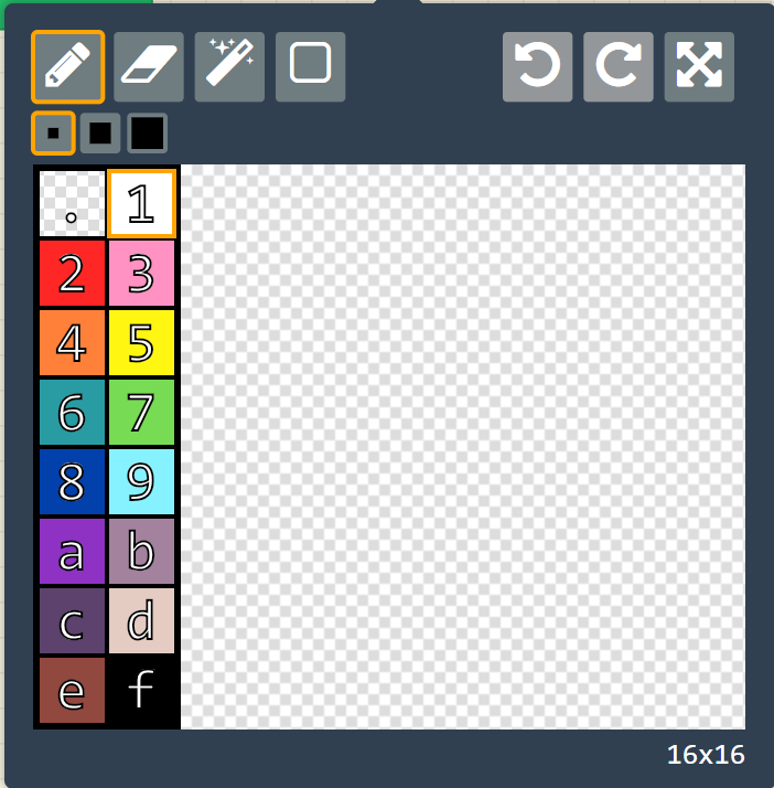 Add numeric value of colors to color palette in sprite editor · Issue ...