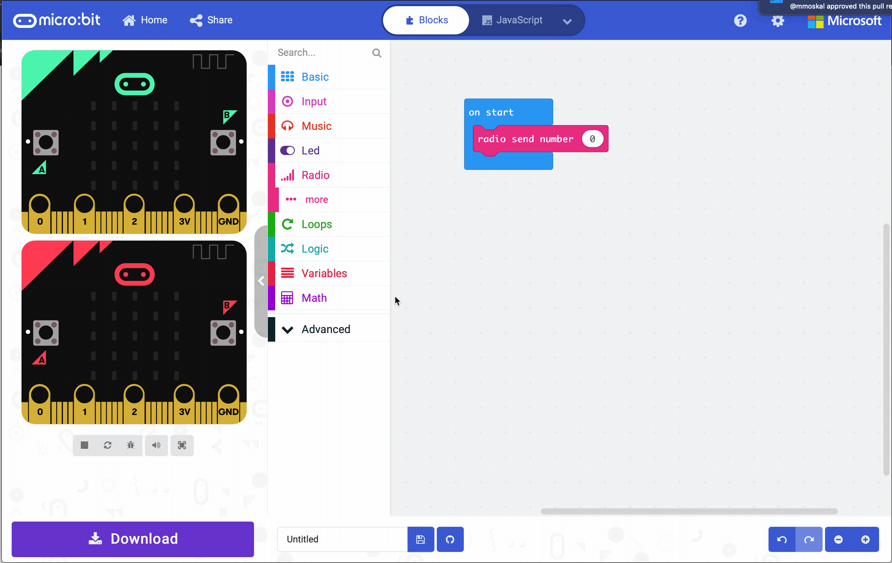 Slow-mo does not work when the program has radio blocks · Issue #3194 · microsoft/pxt-microbit ...