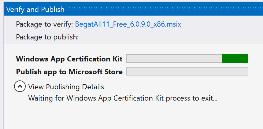 Deployment to Microsoft store from Visual Studio 2022 fails for self-contained, packaged WinUI 3 ...