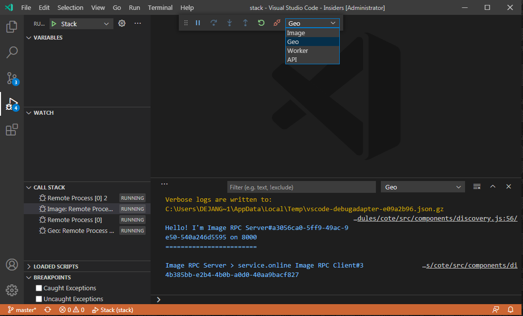 vscode mixes up remote processes with compound launch configuration · Issue #115996 · microsoft ...