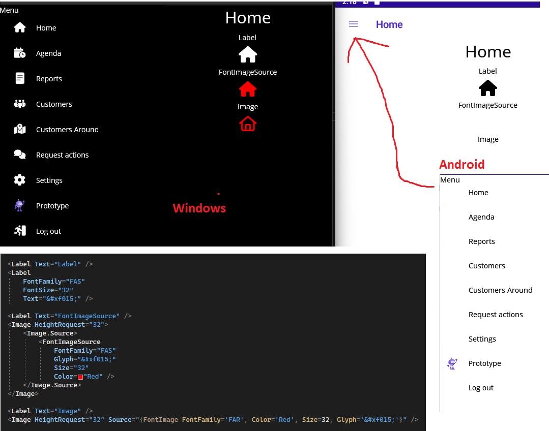 FontImageSource displays small box instead of requested font icon · Issue #5157 · dotnet/maui ...