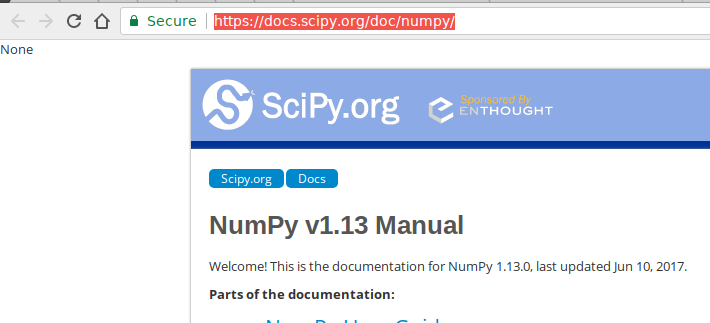  None On Numpy Documentation Page Issue 10048 Numpy numpy GitHub