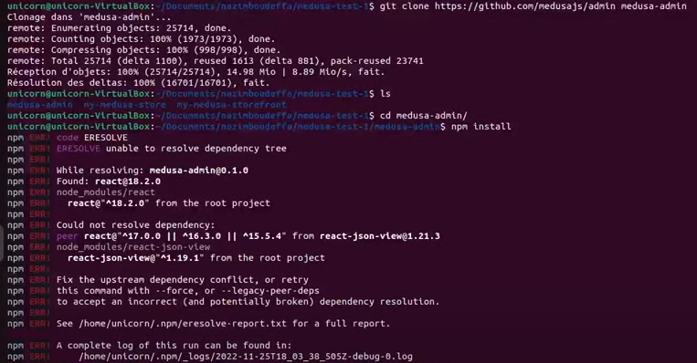 Error In Medusa Admin When Npm Install · Issue 807 · Medusajs Admin · Github