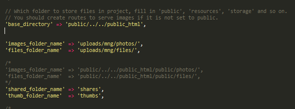 how remove /laravel-filemanager/ from urls? · Issue #386 · UniSharp/laravel-filemanager · GitHub