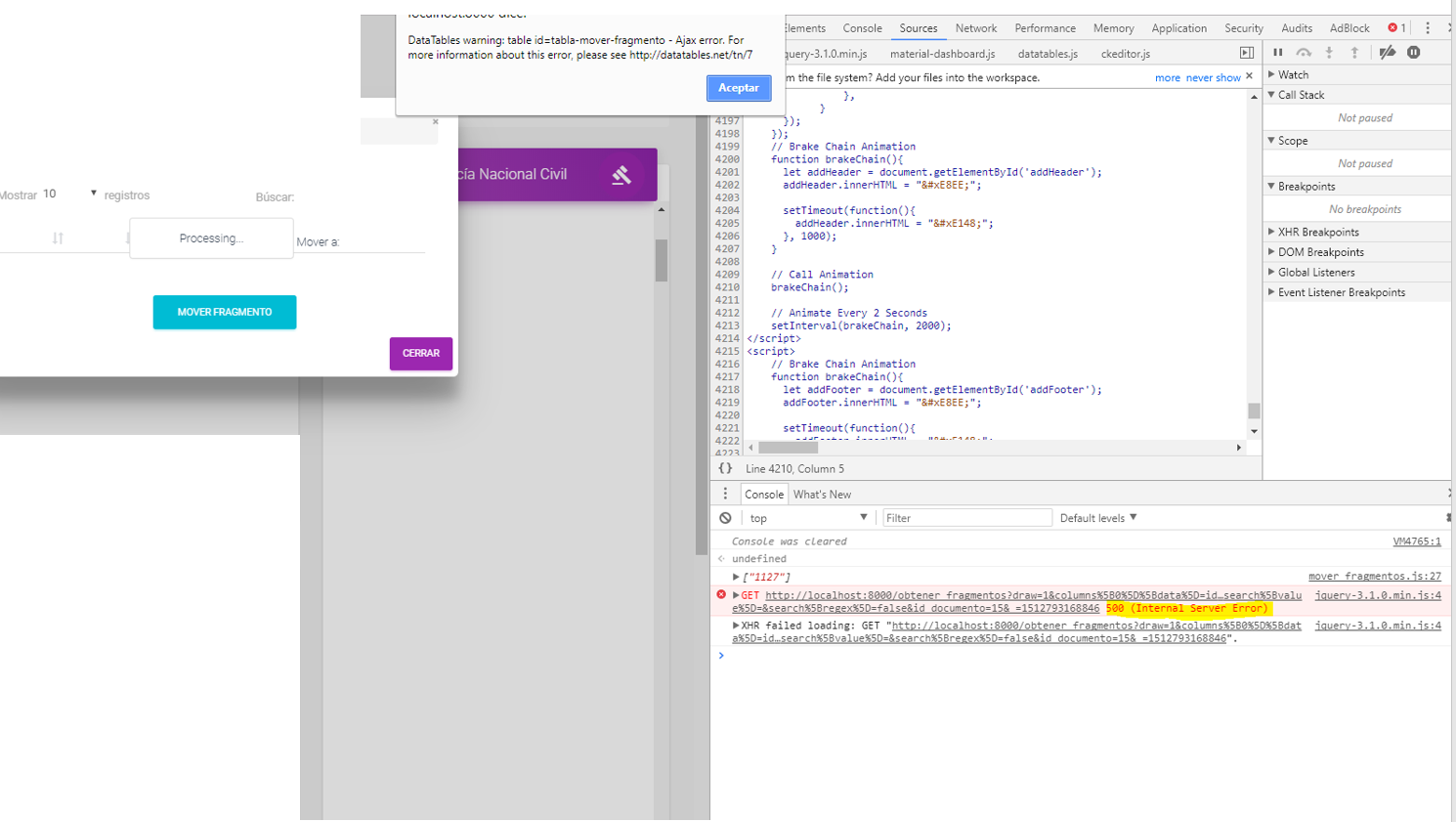 Serverside Ajax Call For Each Page Problem · Issue 1546 · Yajra Laravel Datatables · Github
