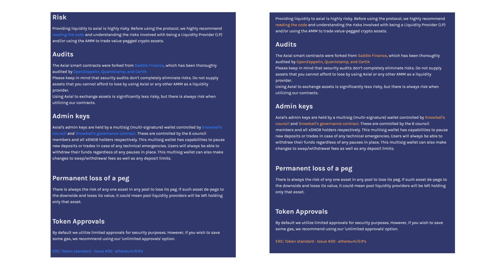 Improvements to some element color styling · Issue #87 · Snowball-Finance/axial-frontend · GitHub