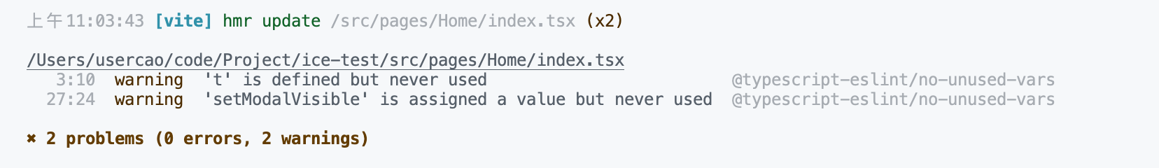 vite模式下eslint配置项表现与文档不符 · Issue #5203 · alibaba/ice · GitHub
