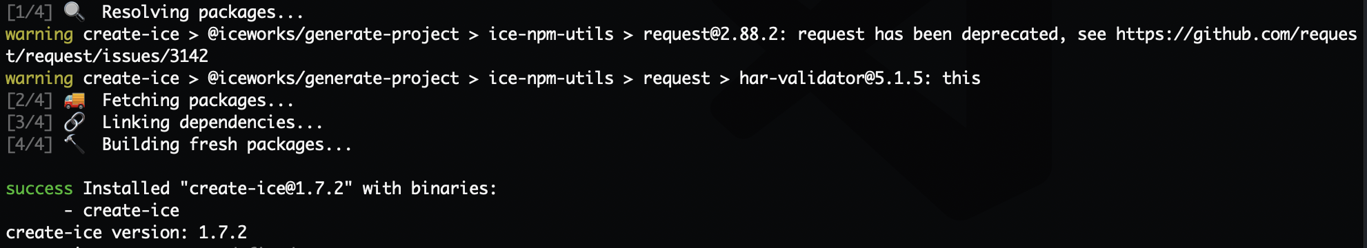 create-ice 部分依赖已经停止维护 · Issue #3457 · alibaba/ice · GitHub