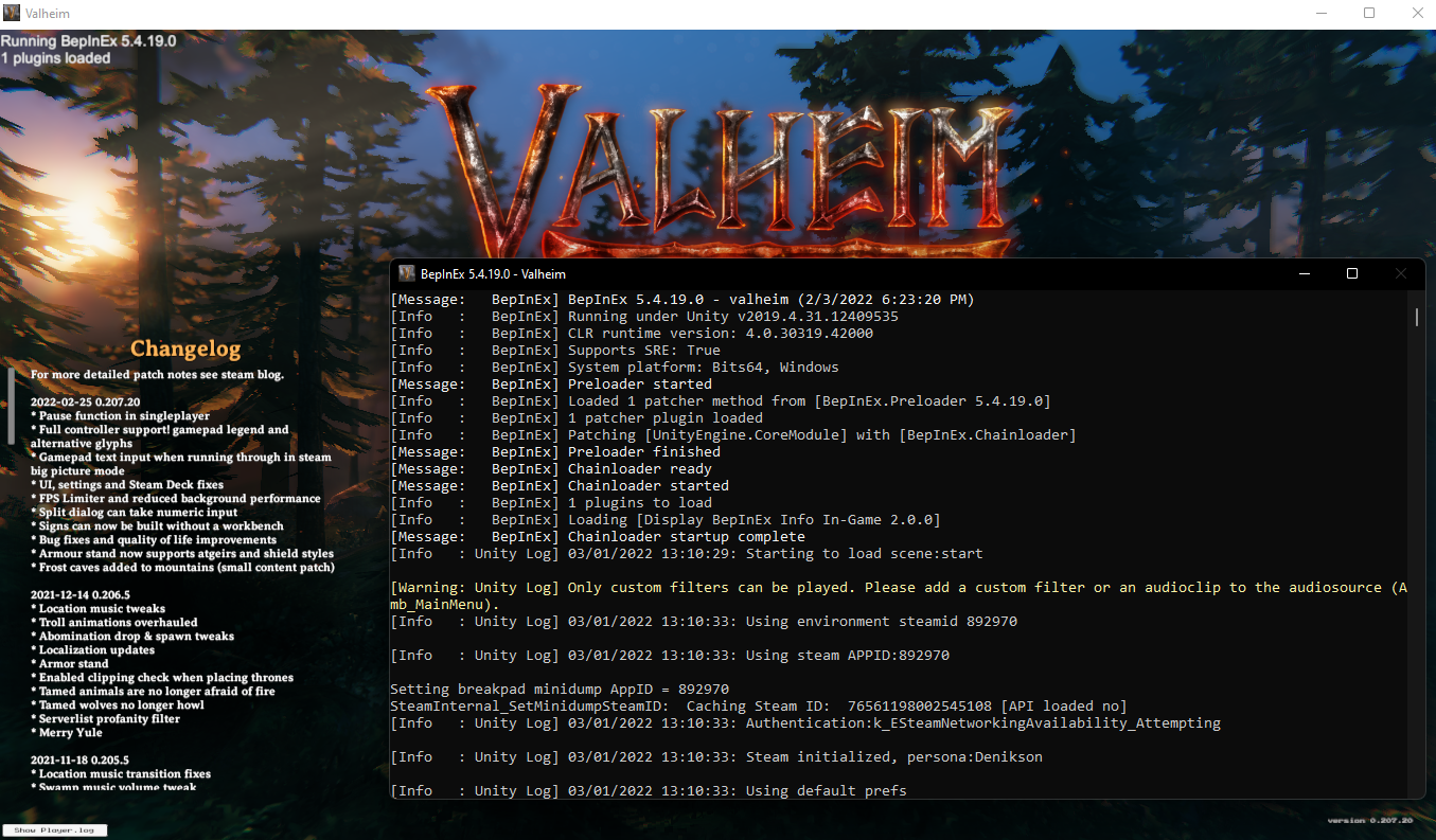 Valheim Update! · Issue #368 · BepInEx/BepInEx · GitHub