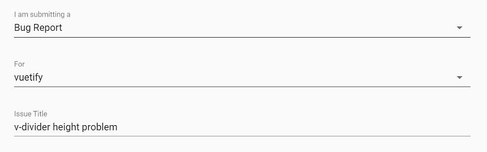 [Bug Report] "Random height" of v-divider & v-select's border · Issue #3588 · vuetifyjs/vuetify ...