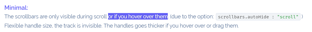 Autohide Scroll Let Scrollbar Appear On Hover · Issue 84 · Kingsoraoverlayscrollbars · Github