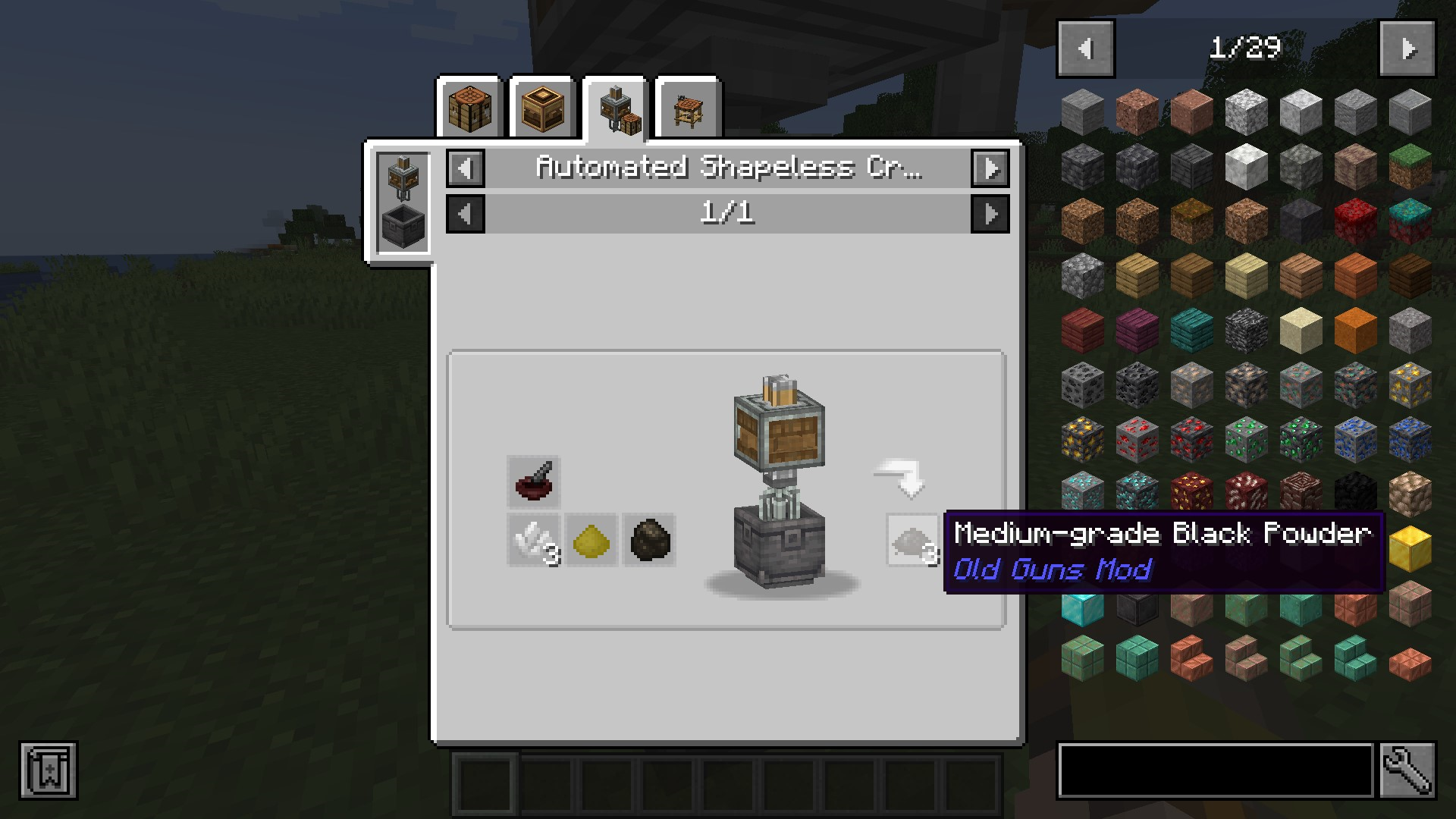 Crash when crafting shapeless recipes from Old Guns Mod in basin and mixer. · Issue #5021 ...