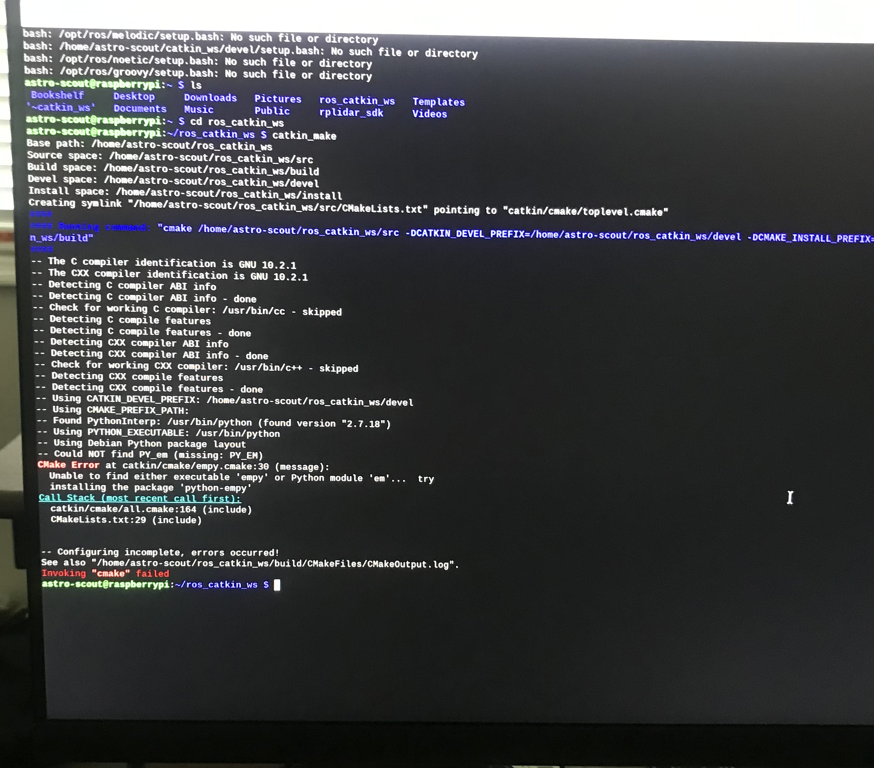 catkin_make errors · Issue #132 · Slamtec/rplidar_ros · GitHub