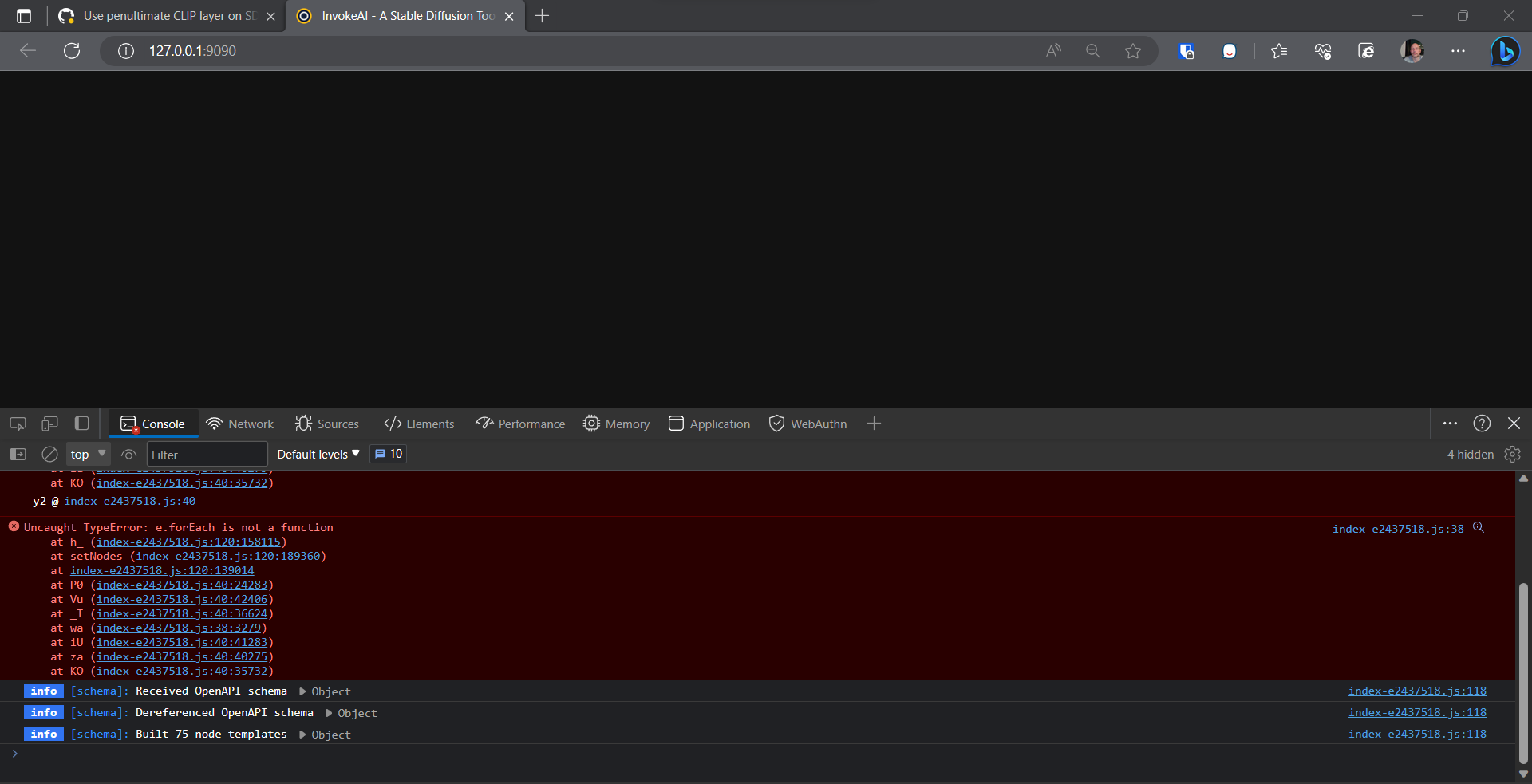 [bug]: managed to completely kill webui, even after reboot with nodes · Issue #3881 · invoke-ai ...