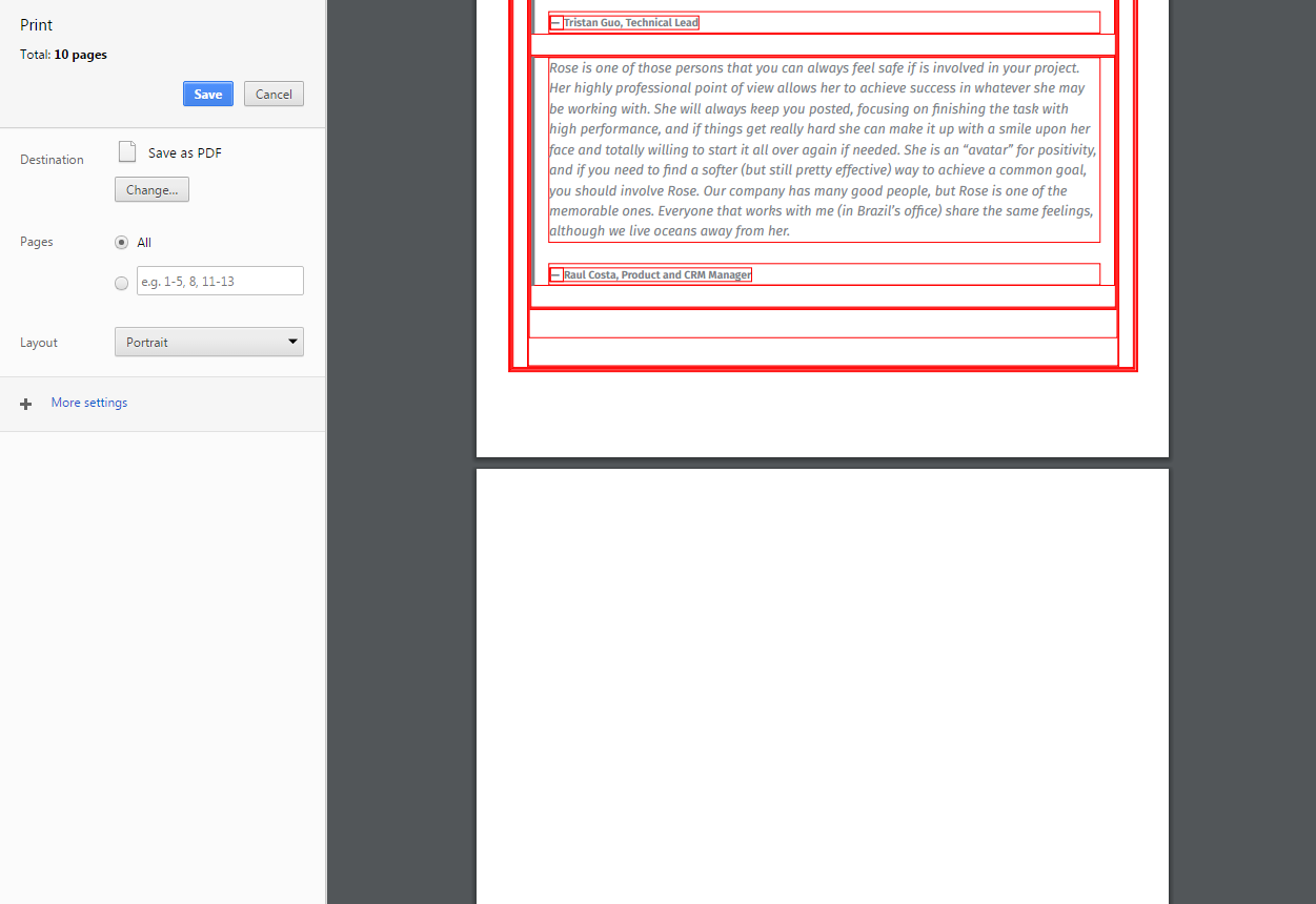 Lots Of Extra Blank Pages When Printing CV Issue 29 Mmistakes 