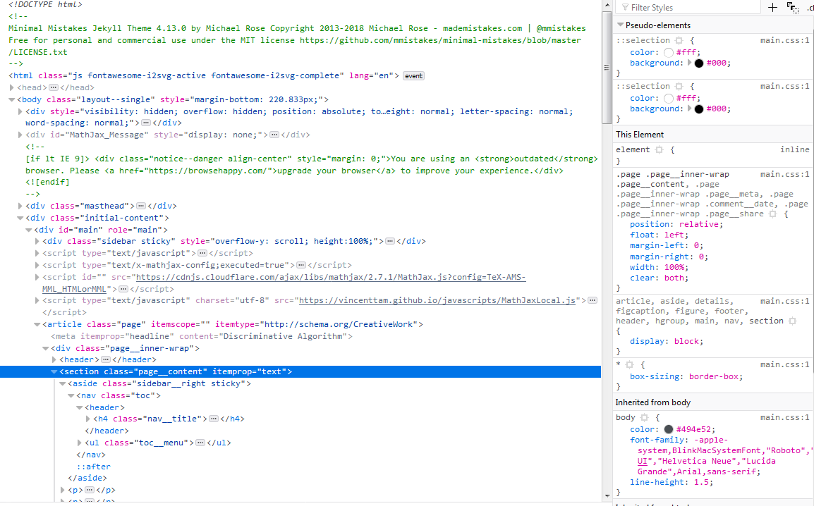 Right sidebar overlaps main text in Chrome 70 and Safari but works fine in Firefox · Issue #1941 ...
