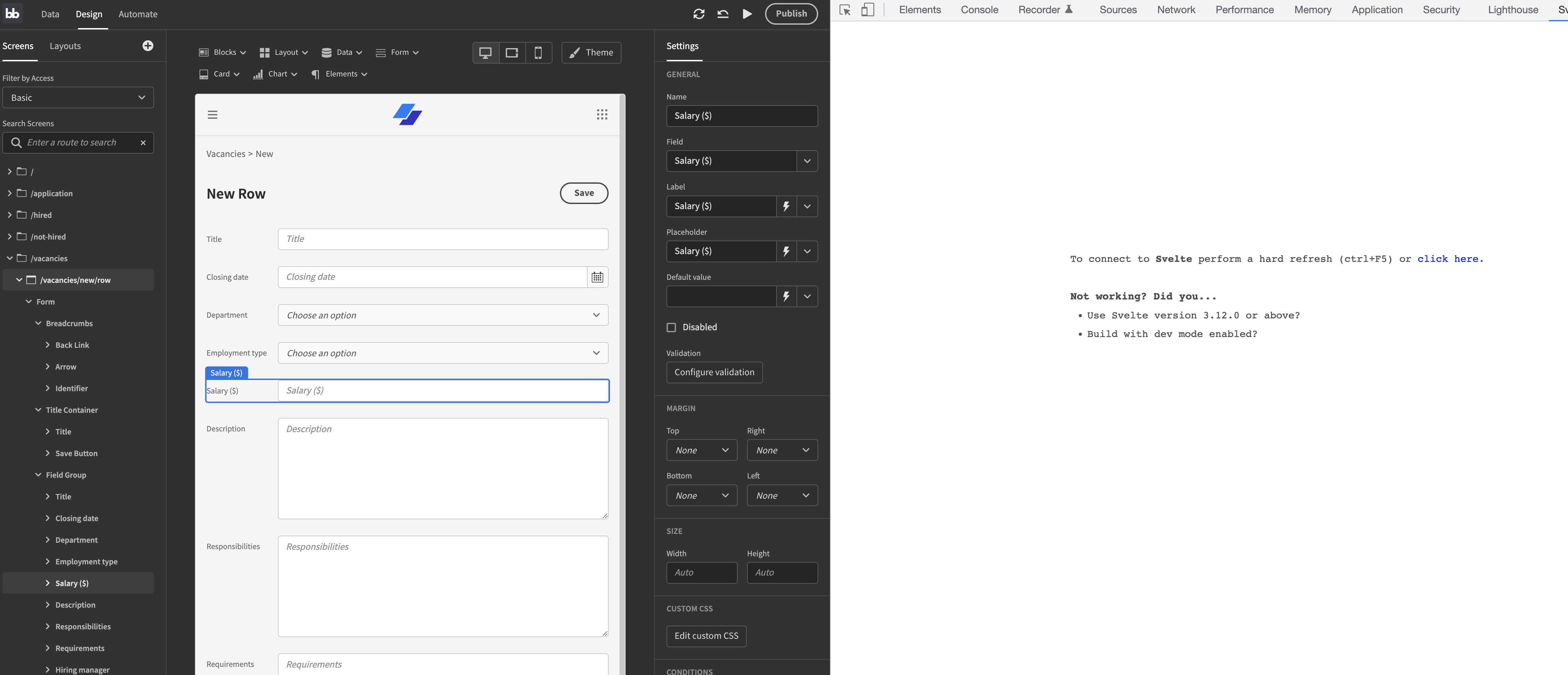 server running in dev mode can not use Svelte-Dev · Issue #4825 · Budibase/budibase · GitHub