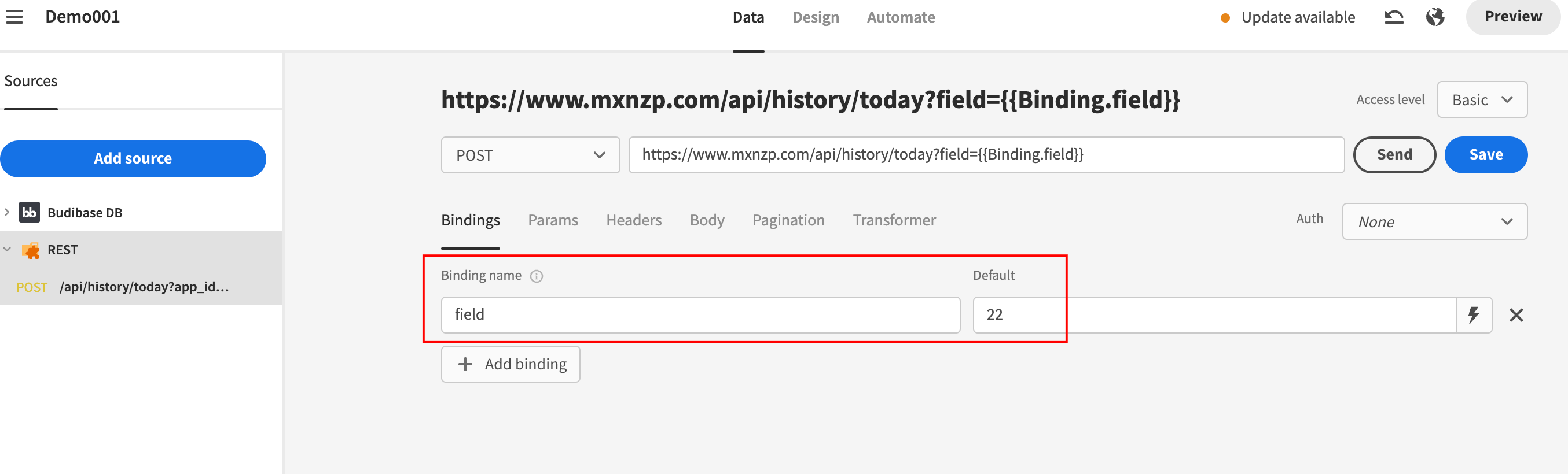 readable to runtimeBinding wrong in rest api · Issue #9045 · Budibase/budibase · GitHub