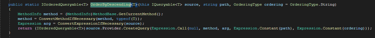 Can OrderByDescending or OrderBy identify the property type? · Issue ...