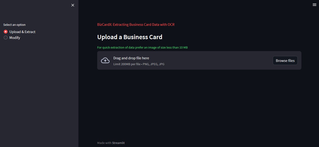 GitHub - PallaviLakhe22/BizCardX-Extracting-Business-Card-Data-with-OCR