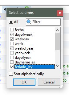 Option to export only selected column(s) from result set · Issue #1360 ...