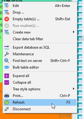 Feature Request: Option to refresh single table status on demand ...