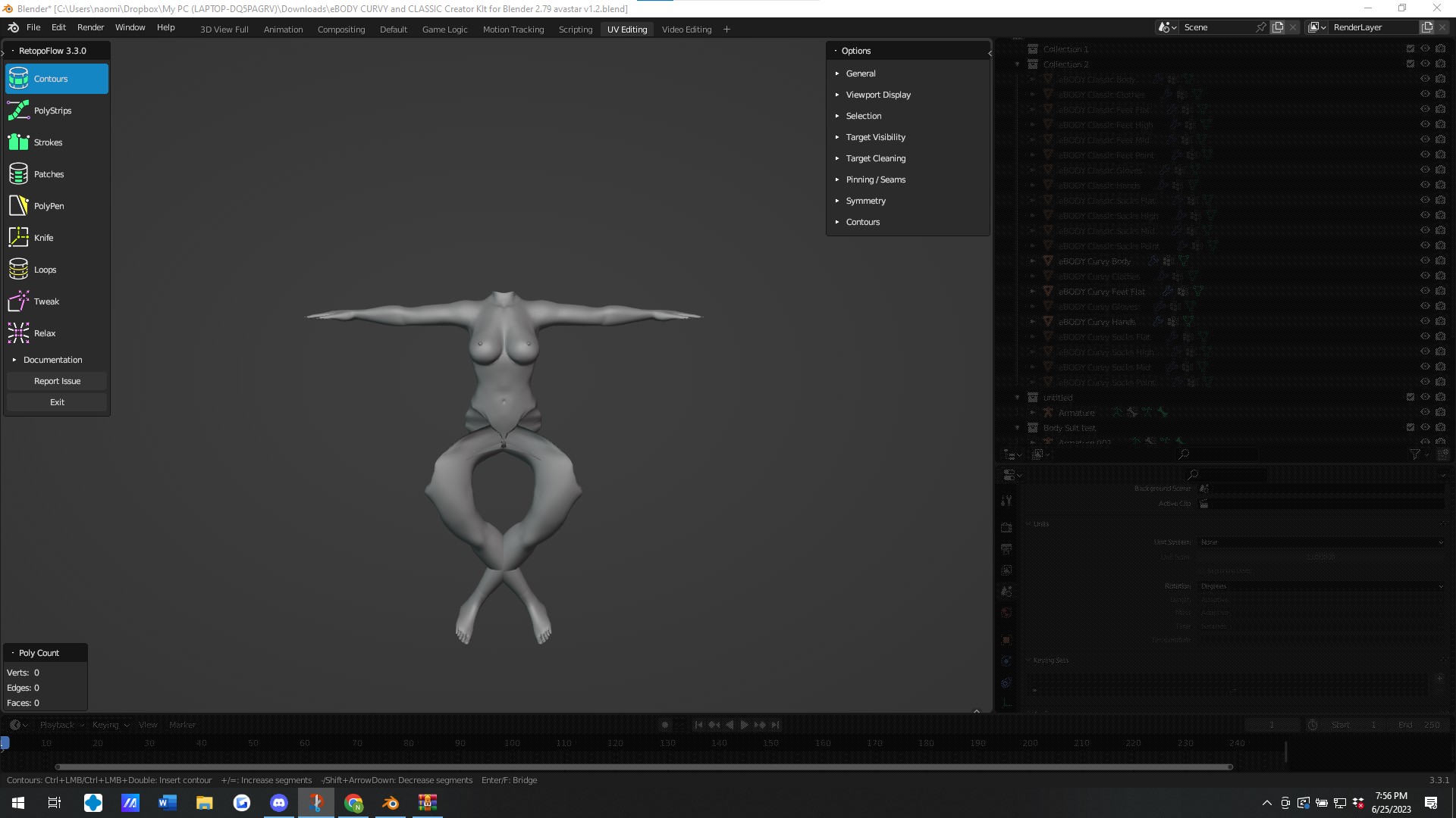 3d Model legs pushed together · Issue #1236 · CGCookie/retopoflow · GitHub