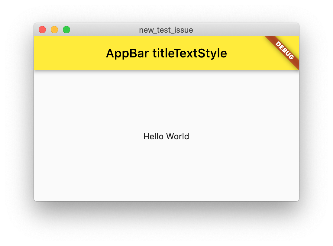 [theme] titleTextStyle doesn't override AppBar's title text properties · Issue #86709 · flutter ...