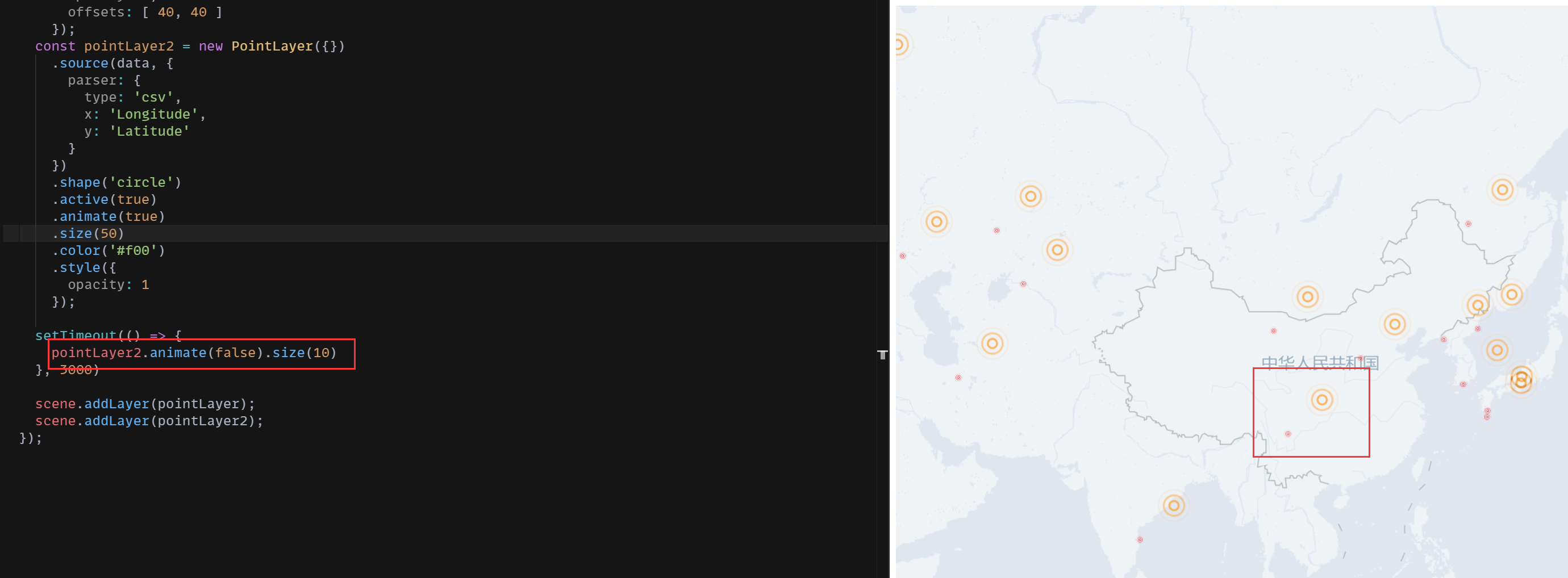 animate无法设置false取消动画 · Issue #975 · antvis/L7 · GitHub