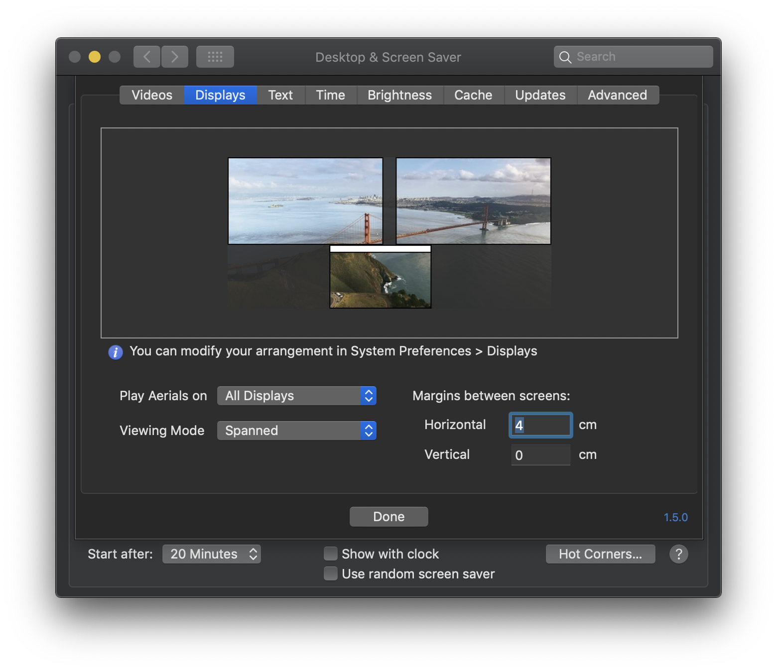 "Spanned" misalignment with non-symmetrical display arrangements ...