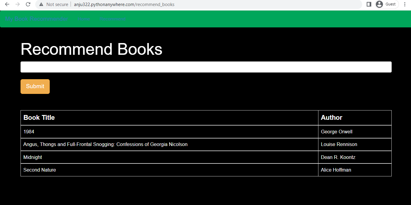 GitHub - Anju-Anne-Varghese1/Book-Recommender