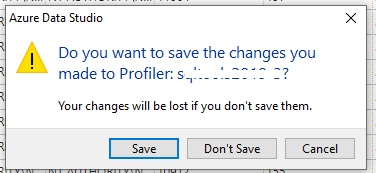 not able to close Profiler editor · Issue #14291 · microsoft/azuredatastudio · GitHub