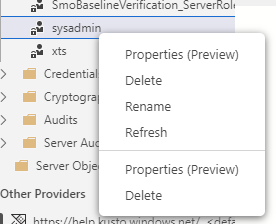 duplicate commands in the OE context menu · Issue #23228 · microsoft/azuredatastudio · GitHub