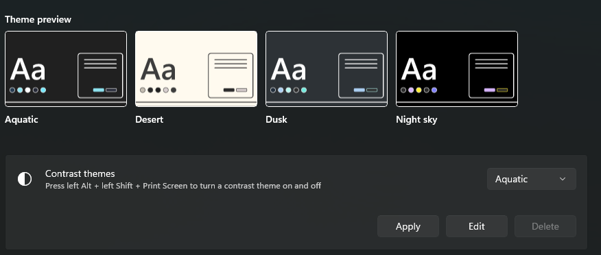 Extension page's text color doesn't change properly when system high ...