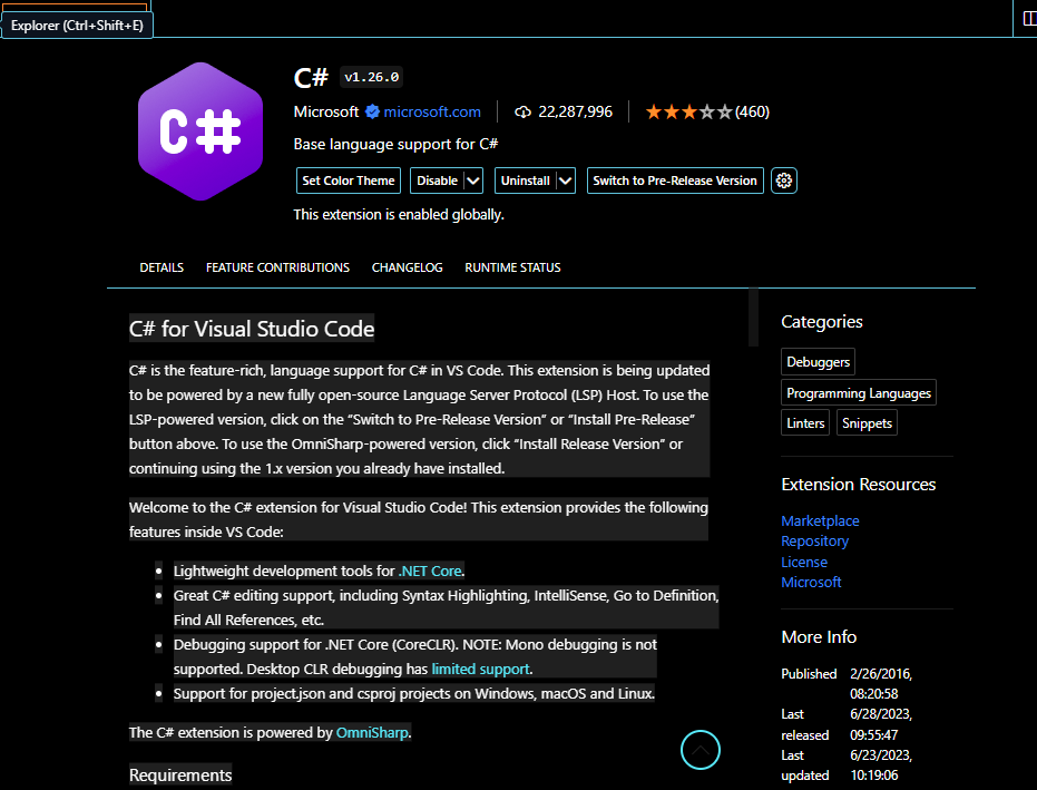 Extension page's text color doesn't change properly when system high ...