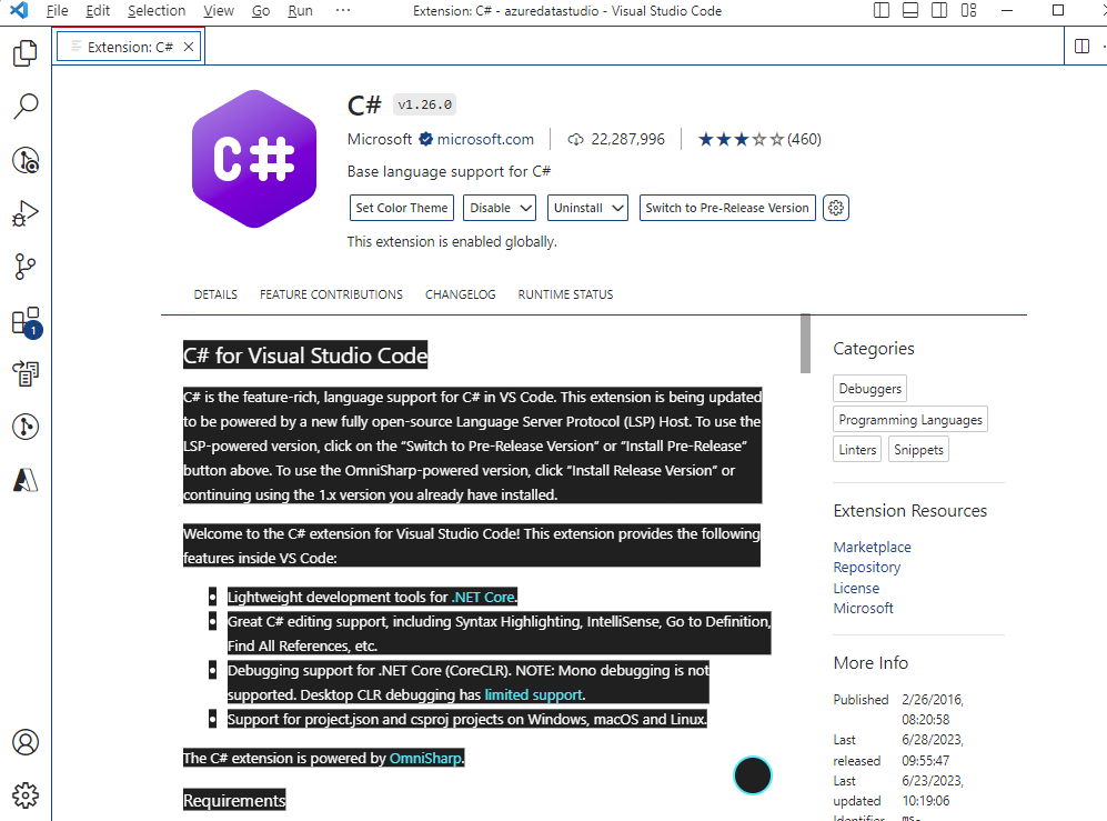 Extension page's text color doesn't change properly when system high ...