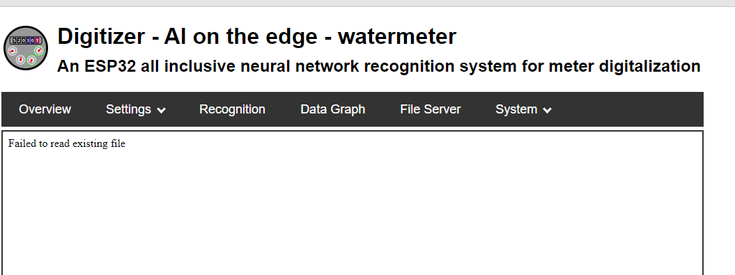 Info Page no data · Issue #1425 · jomjol/AI-on-the-edge-device · GitHub