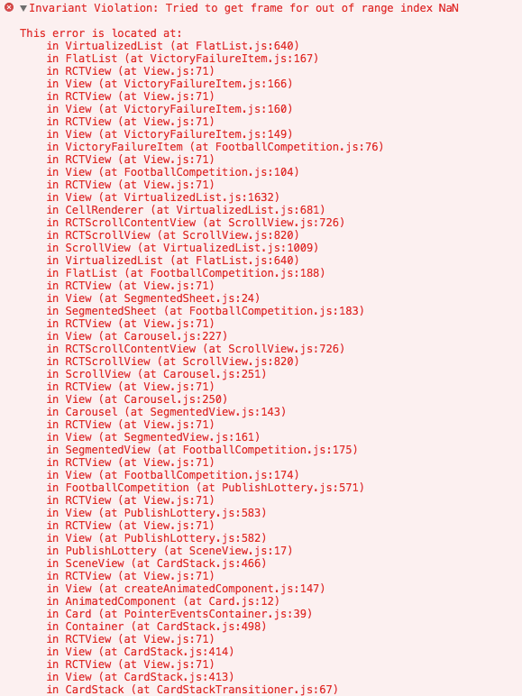 Flatlist Nested Flatlist User Error Reporting · Issue 18625 · Facebookreact Native · Github 