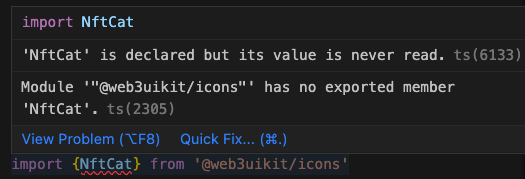 [ICON]: bug NFTCat not exported · Issue #918 · web3ui/web3uikit · GitHub