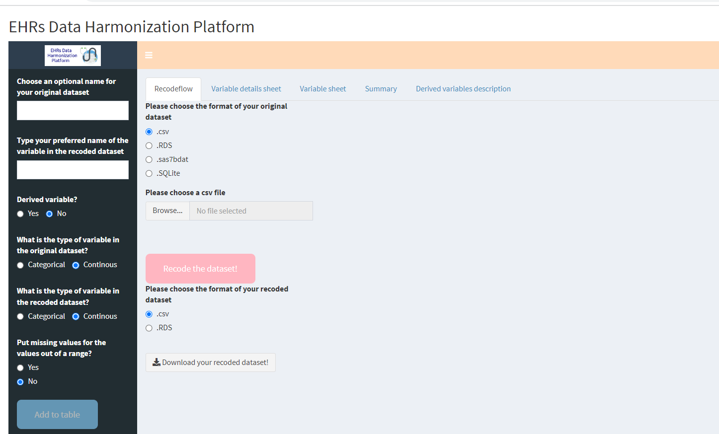 GitHub - ArianAminoleslami/EHRs-Data-Harmonization-Platform