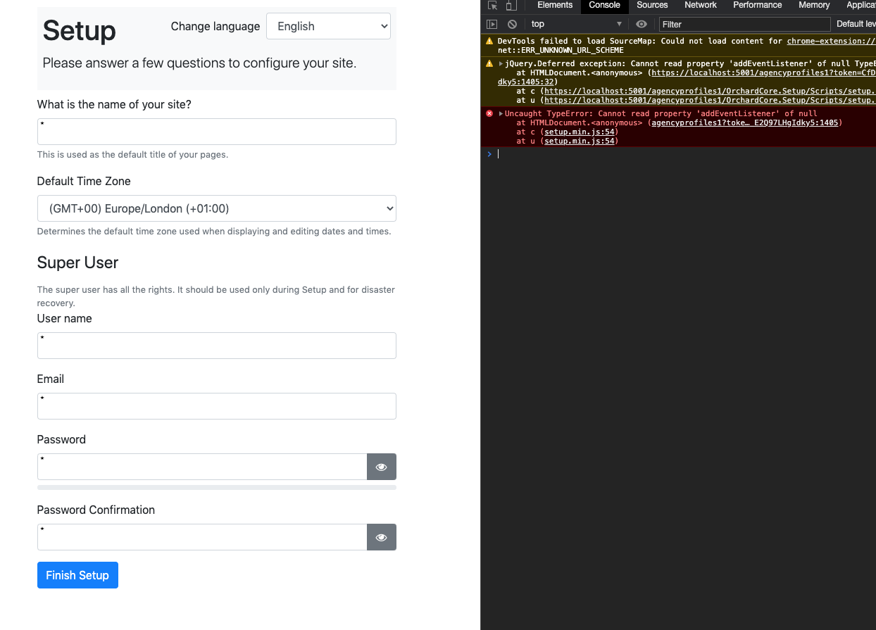 Reveal password on setup screen has javasacript null error · Issue #7188 · OrchardCMS ...