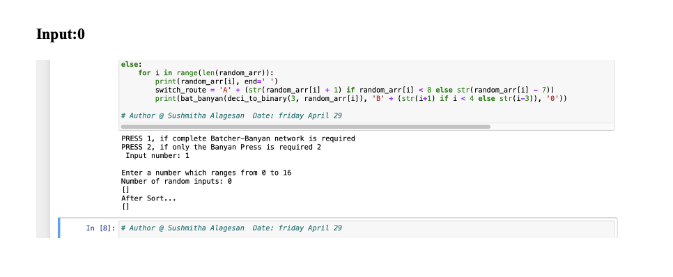 GitHub - Alagesan-Sushmitha/Batcher-Banyan-Network: Implementation of ...