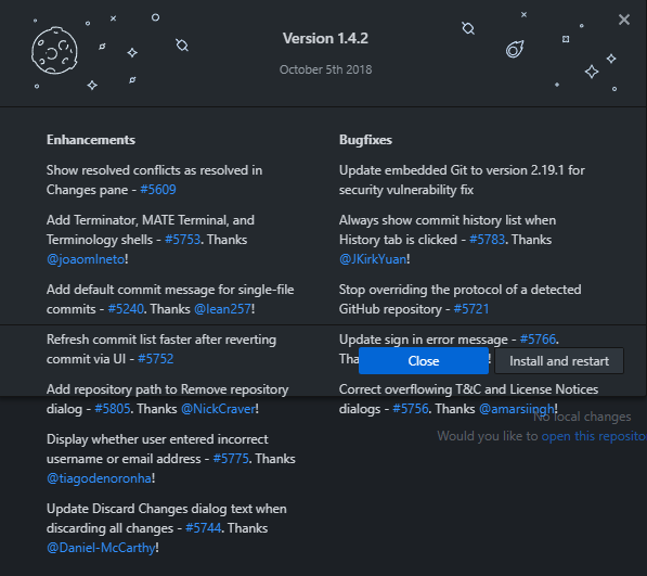 Long changelog text exceeds bounderies in client · Issue #5854 · desktop/desktop · GitHub