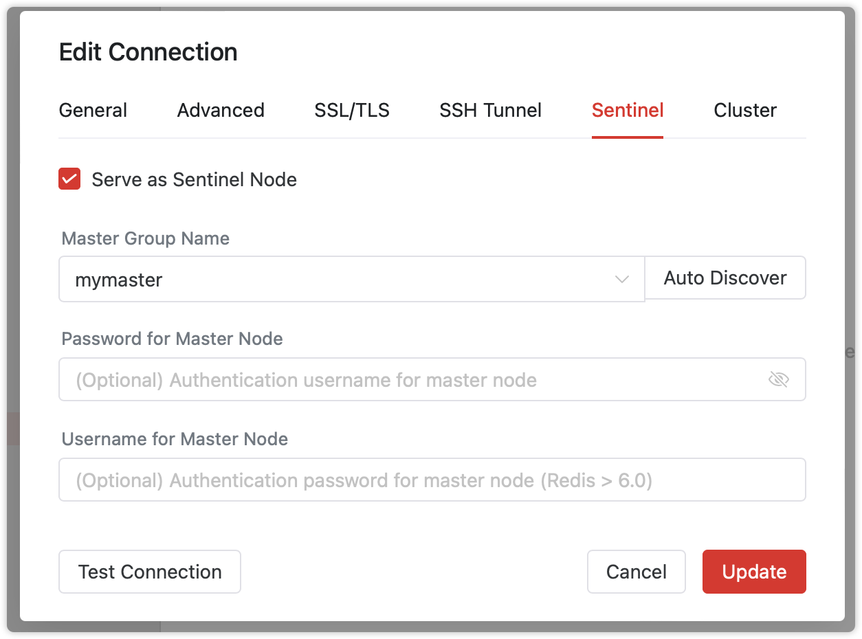 [BUG] connect sentinel node error · Issue #82 · tiny-craft/tiny-rdm · GitHub
