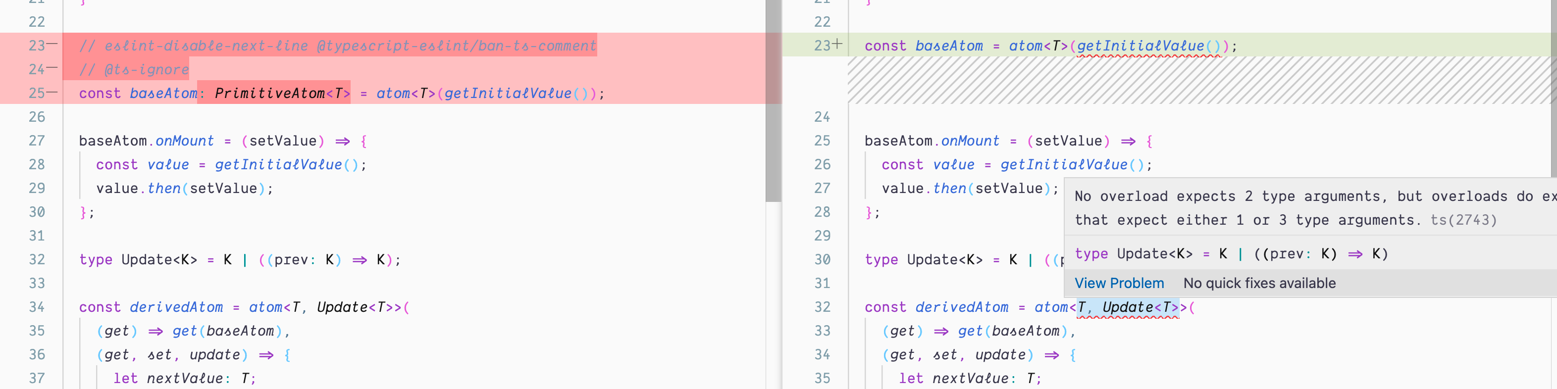 Improve typing of Atom, so if value of Value, is a promise, it still typecheck · Issue #725 ...