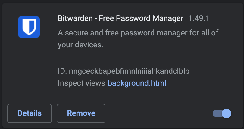 Bitwarden 1.25.0 breaks biometrics in Chrome & Brave browser extensions in MacOS Catalina ...